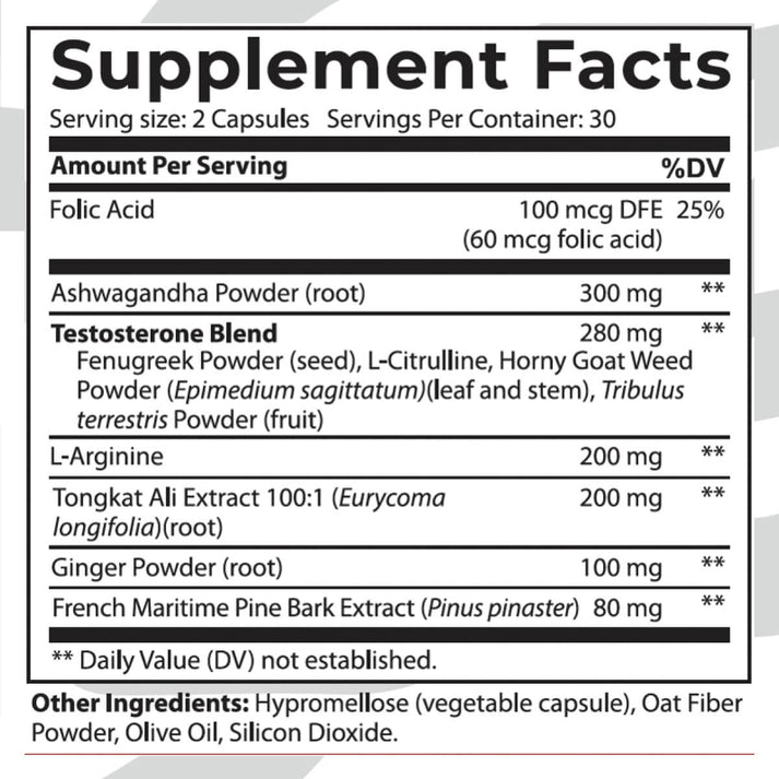 T-Thrive Health Supplement Nation Health - 60 Capsules – AdvantageNutra